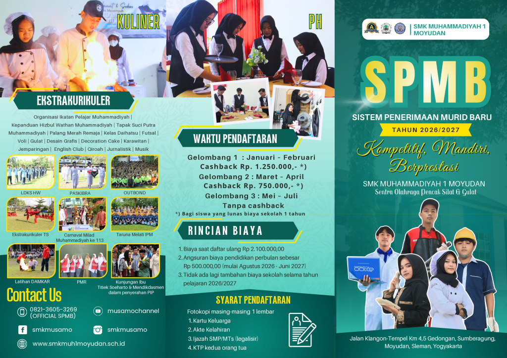 SPMB - SMK Muhammadiyah 1 Moyudan